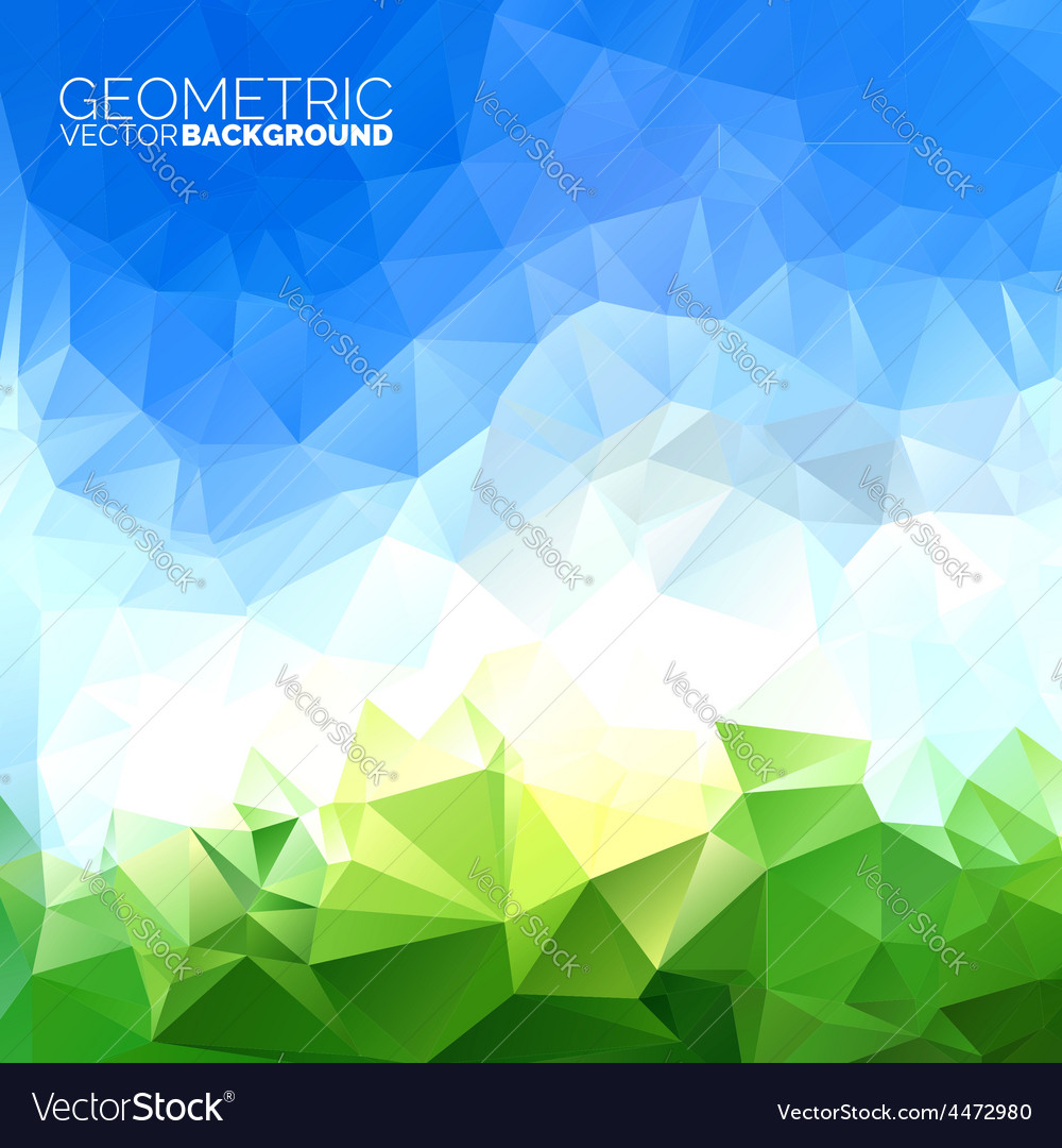 Geometric triangles background Royalty Free Vector Image