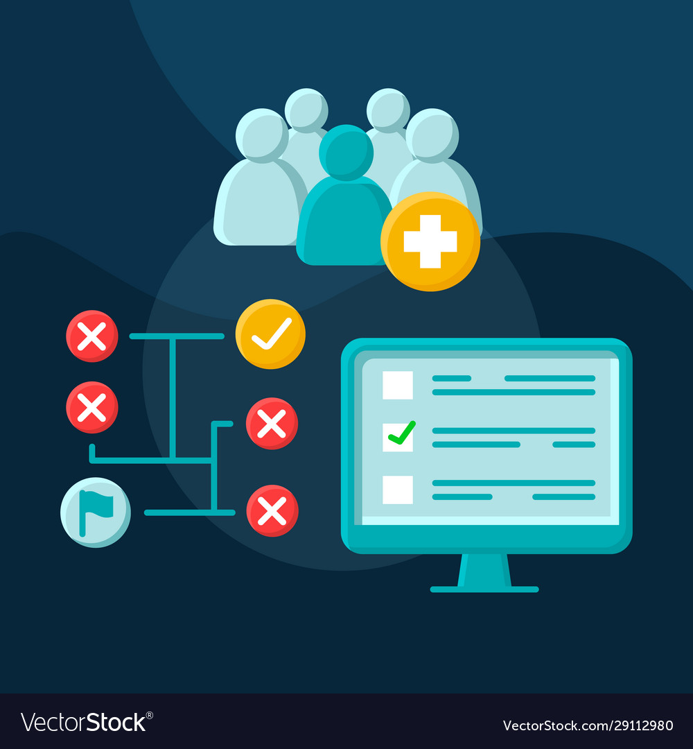 Internship program flat concept icon Royalty Free Vector