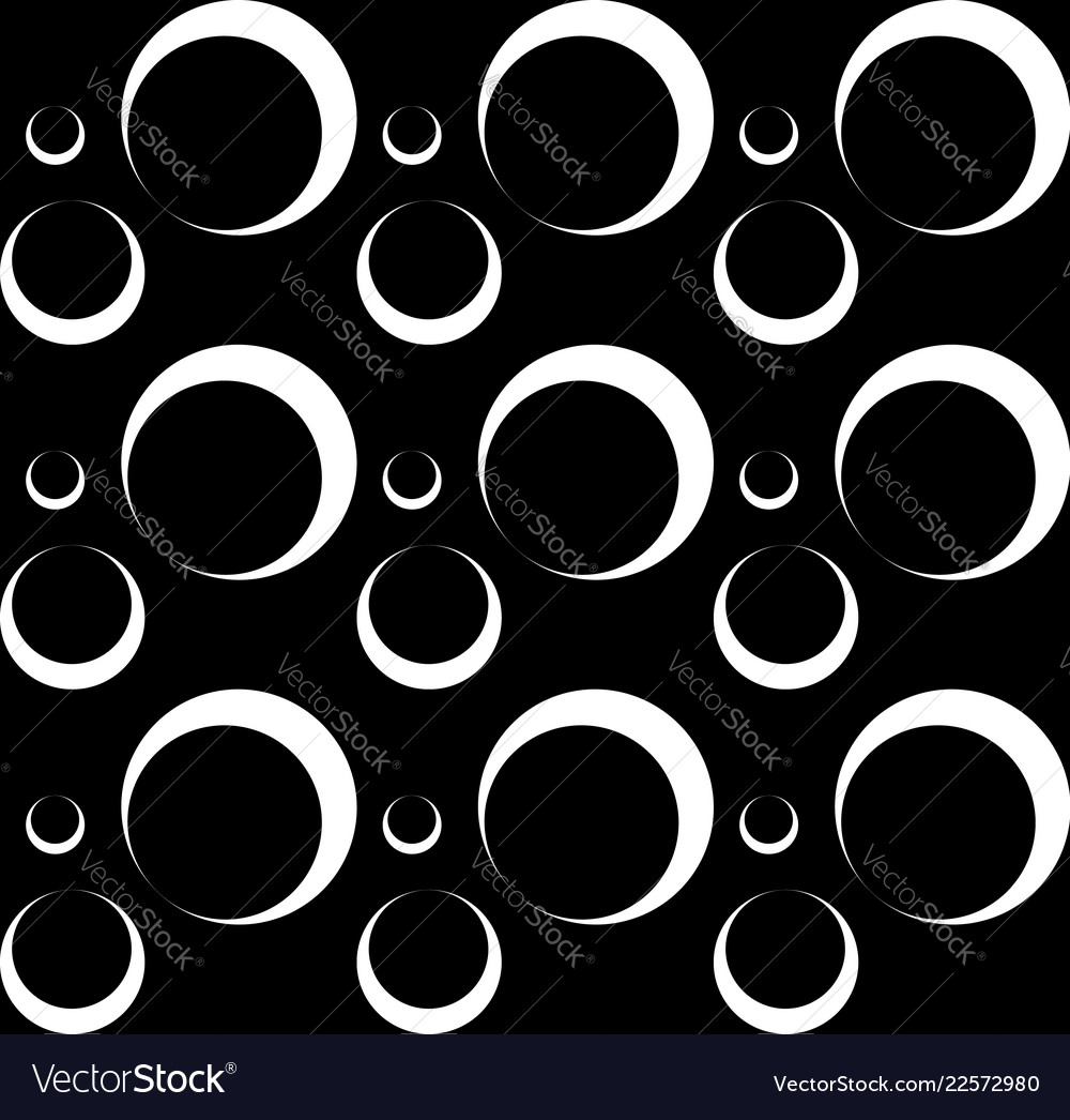 Seamless pattern with interlocking circles art Vector Image