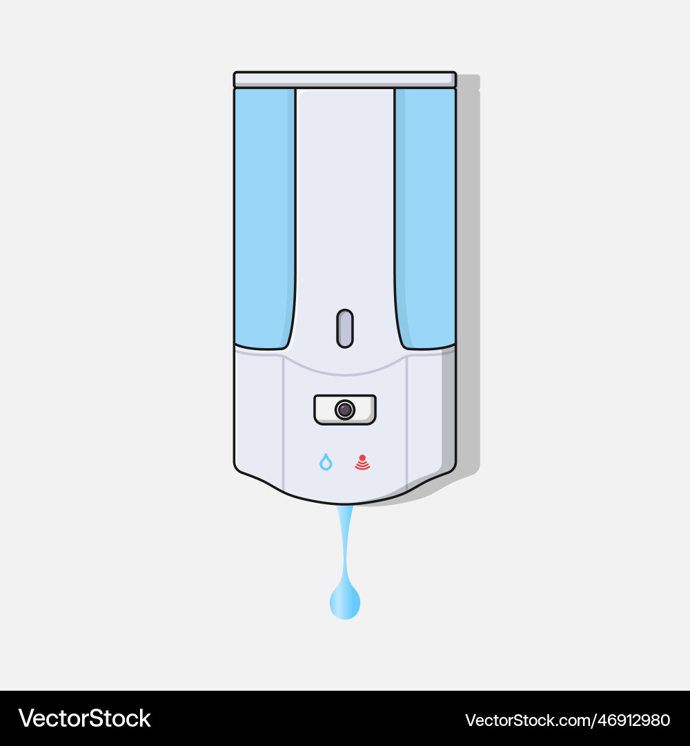 Soap dispenser icon with outline for design Vector Image