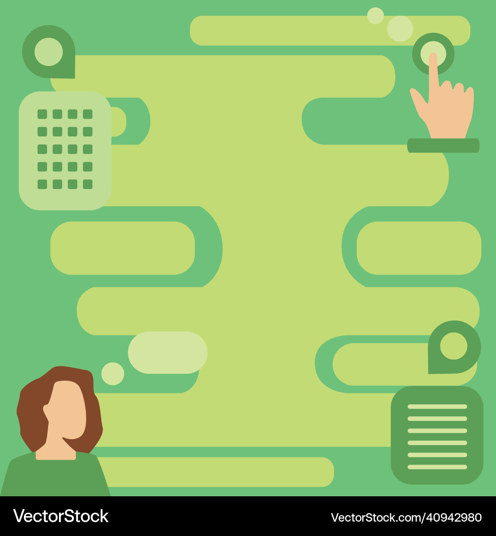 Woman innovative thinking leading ideas towards Vector Image