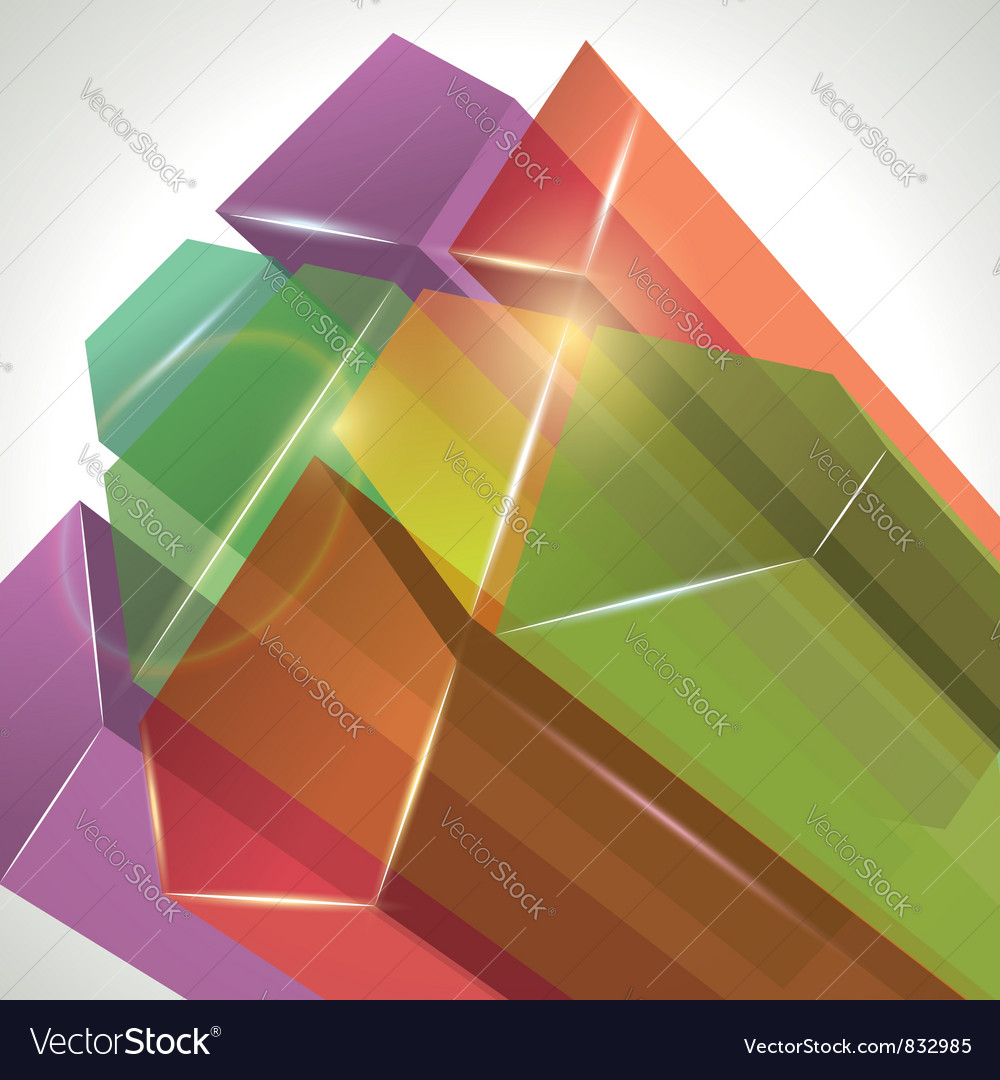 3d bright abstract background Royalty Free Vector Image