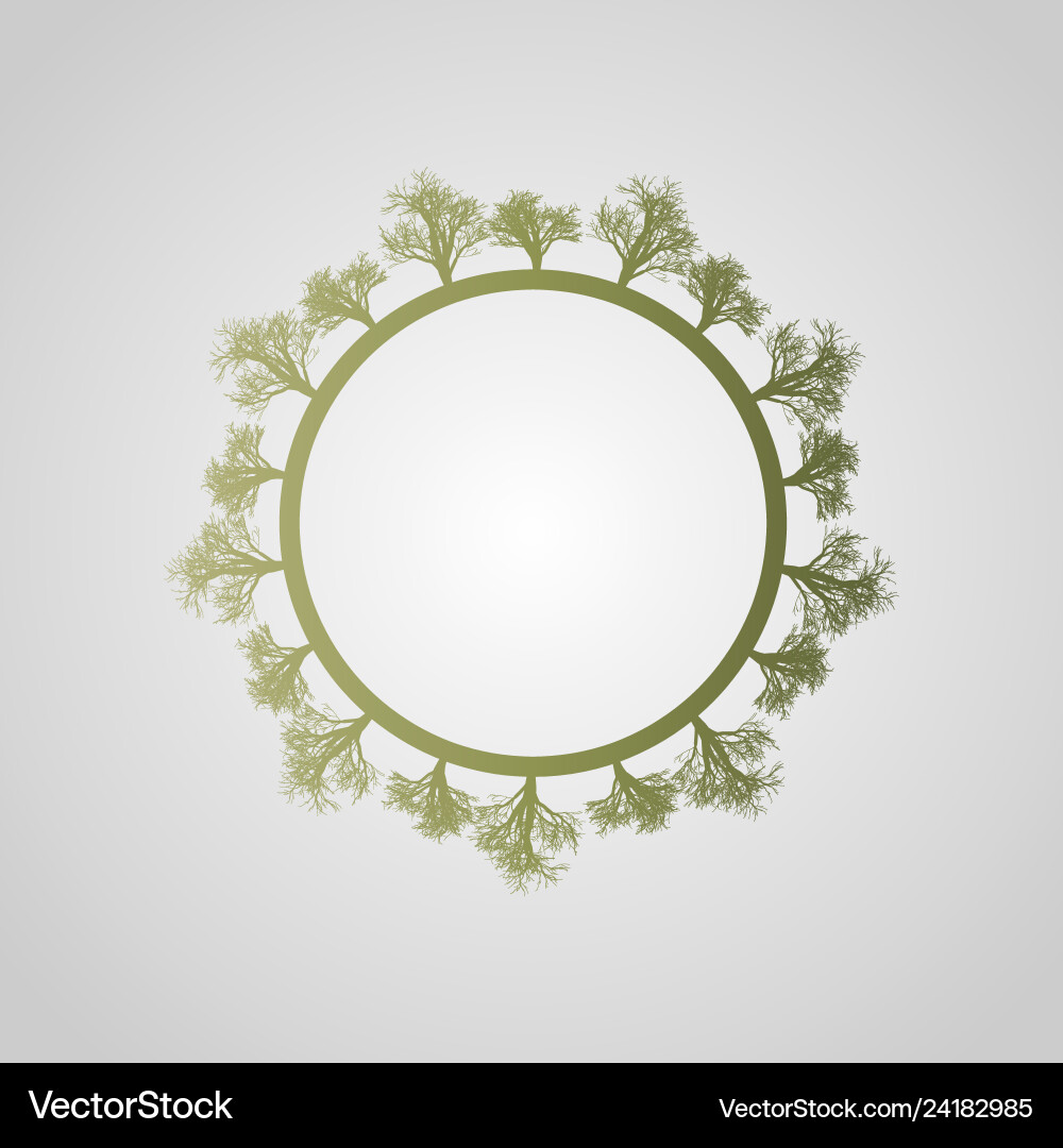 Background for the text of trees forest Royalty Free Vector