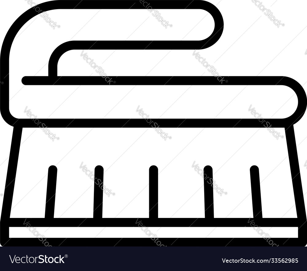 Cleaning brush icon outline style Royalty Free Vector Image Cleaning brush icon outline style Royalty Free Vector Image