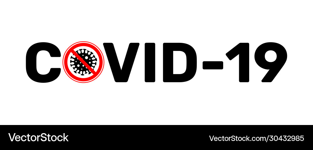 Coronavirus 2019 sign covid-19 simple Royalty Free Vector