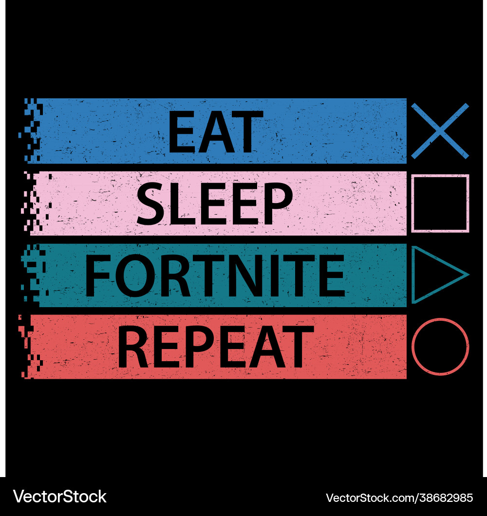 Fortnite t-shirt design Royalty Free Vector Image
