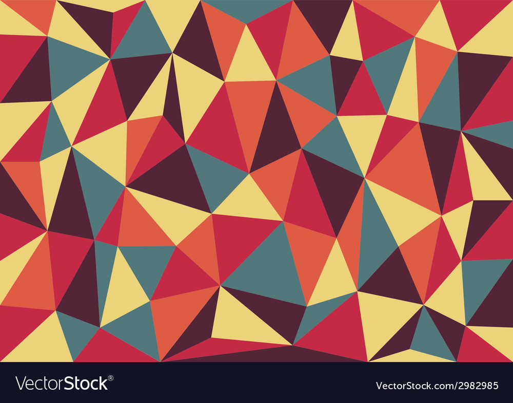 Retro Triangles Background Royalty Free Vector Image