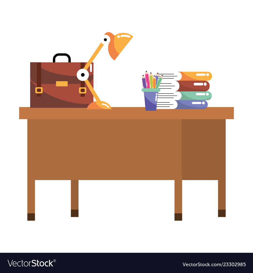 School study element cartoon Royalty Free Vector Image