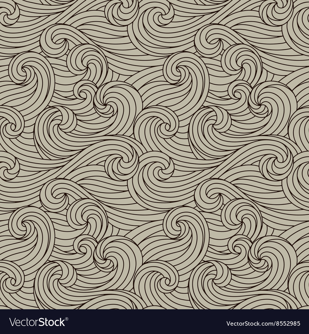 Seamless hand-drawn pattern Royalty Free Vector Image