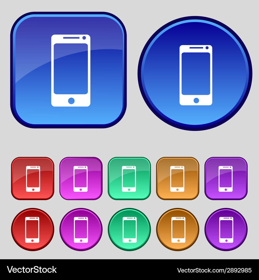 Smartphone sign icon support symbol call center Vector Image