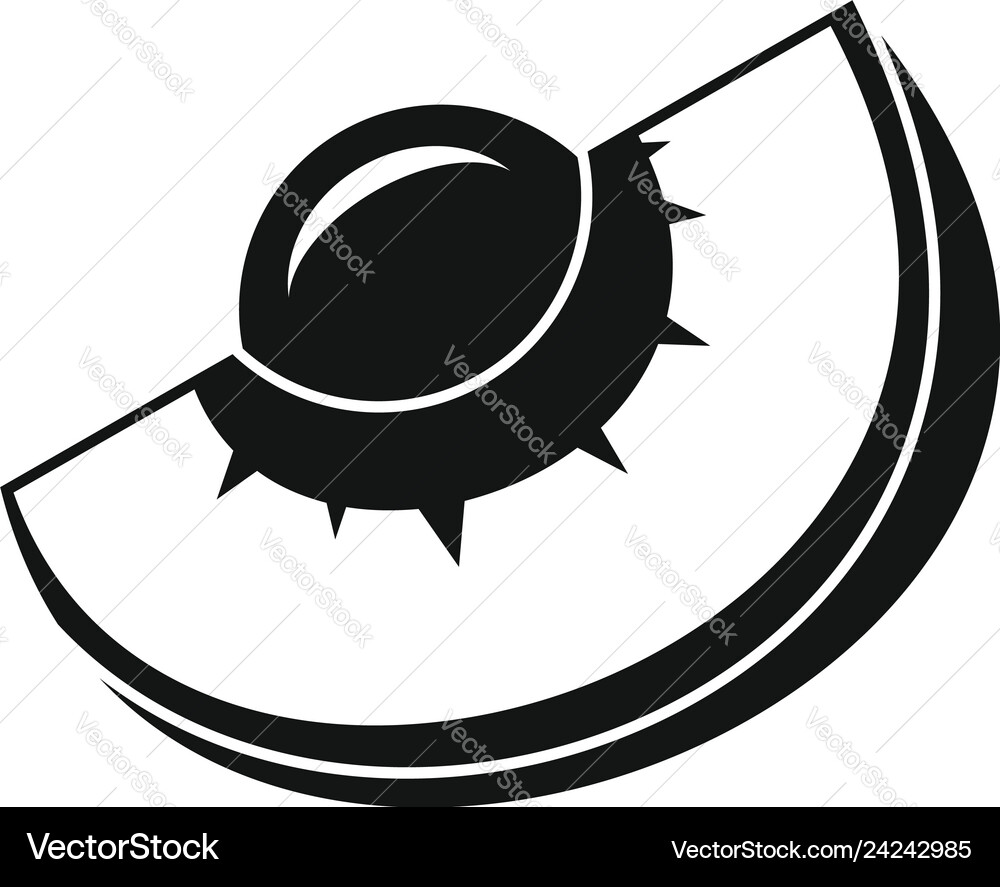 Tasty apricot icon simple style Royalty Free Vector Image