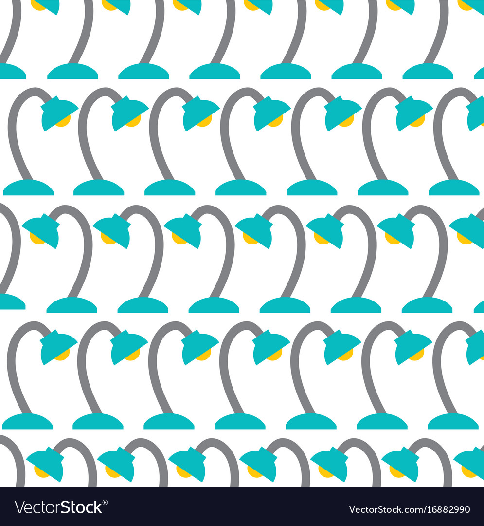 Desk lamp pattern background Royalty Free Vector Image