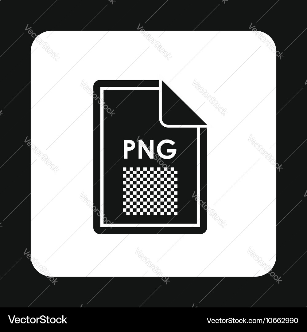File png icon simple style Royalty Free Vector Image