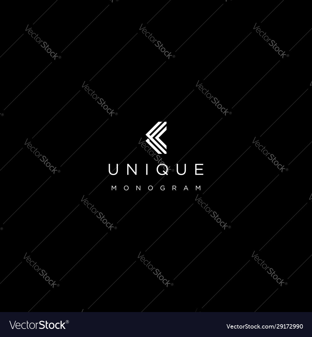 Monogram k Royalty Free Vector Image - VectorStock