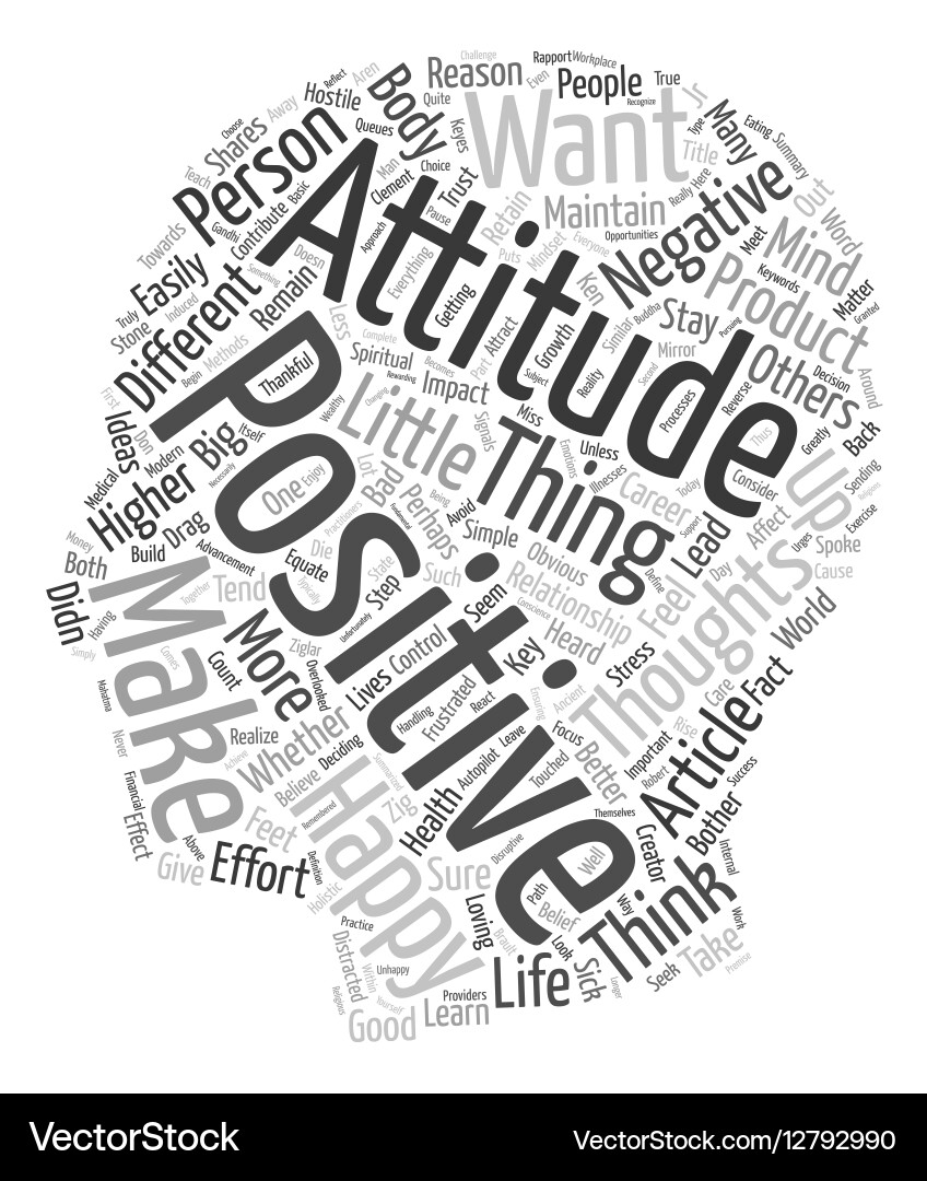 Reasons to stay positive text background wordcloud