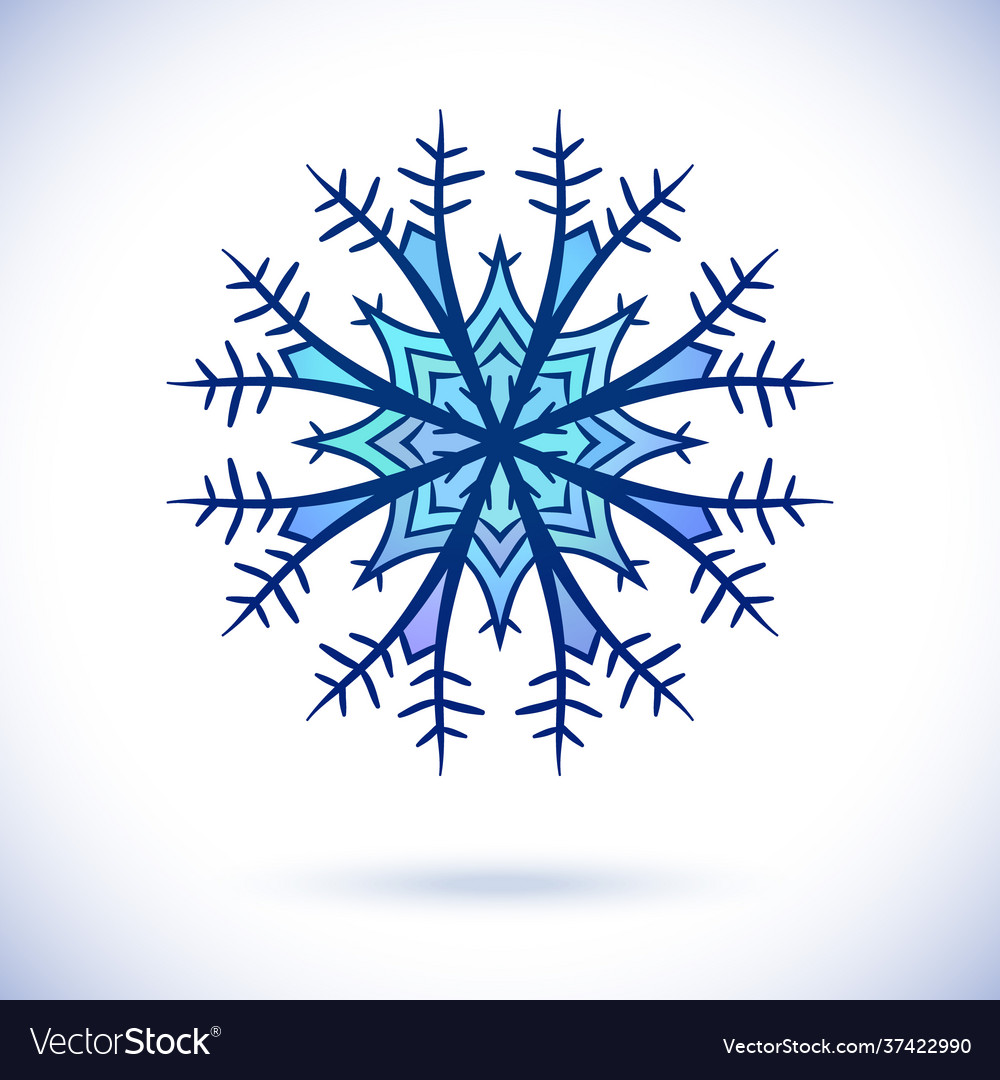Snowflake Royalty Free Vector Image - VectorStock