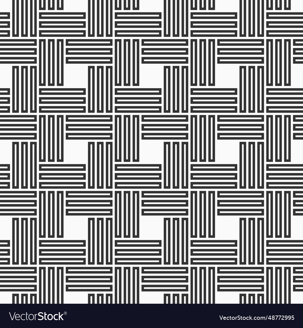 Abstract geometric seamless pattern horizontal Vector Image