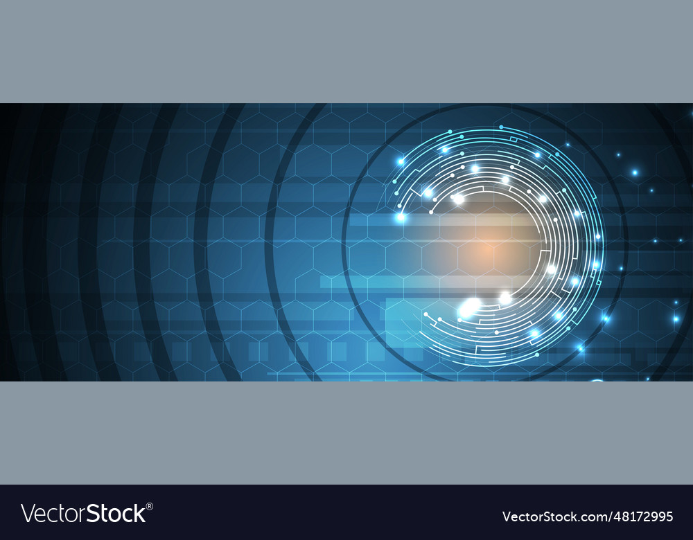 Abstract structure circuit computer technology Vector Image