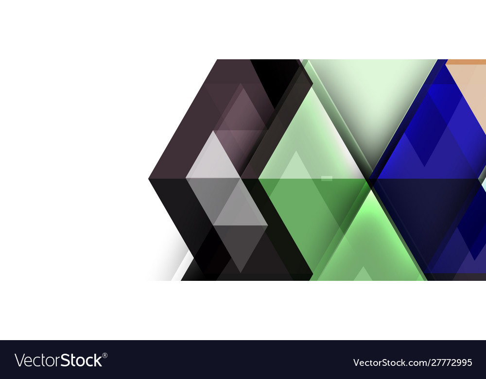 Abstract triangle pattern colorful backdrop Vector Image