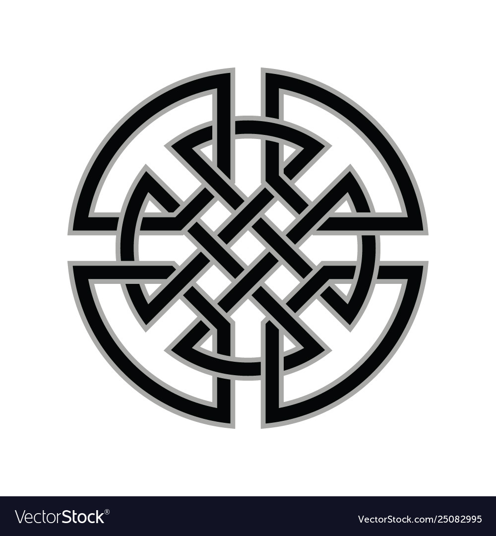 Celtic knot - step patterns Royalty Free Vector Image