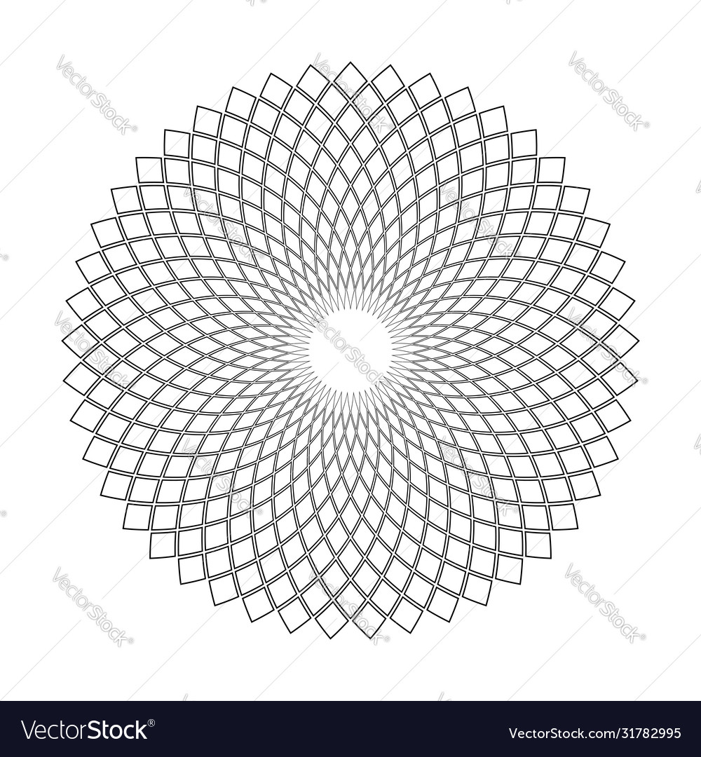 Circle rotation pattern Royalty Free Vector Image