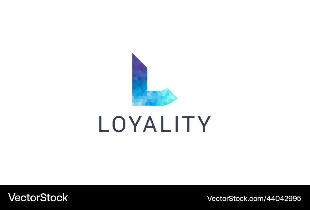 Letter l creative modern colour printing logo Vector Image