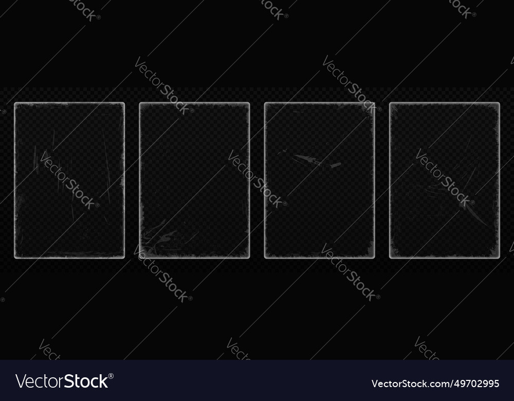 Paper texture effect with scratched borders and Vector Image