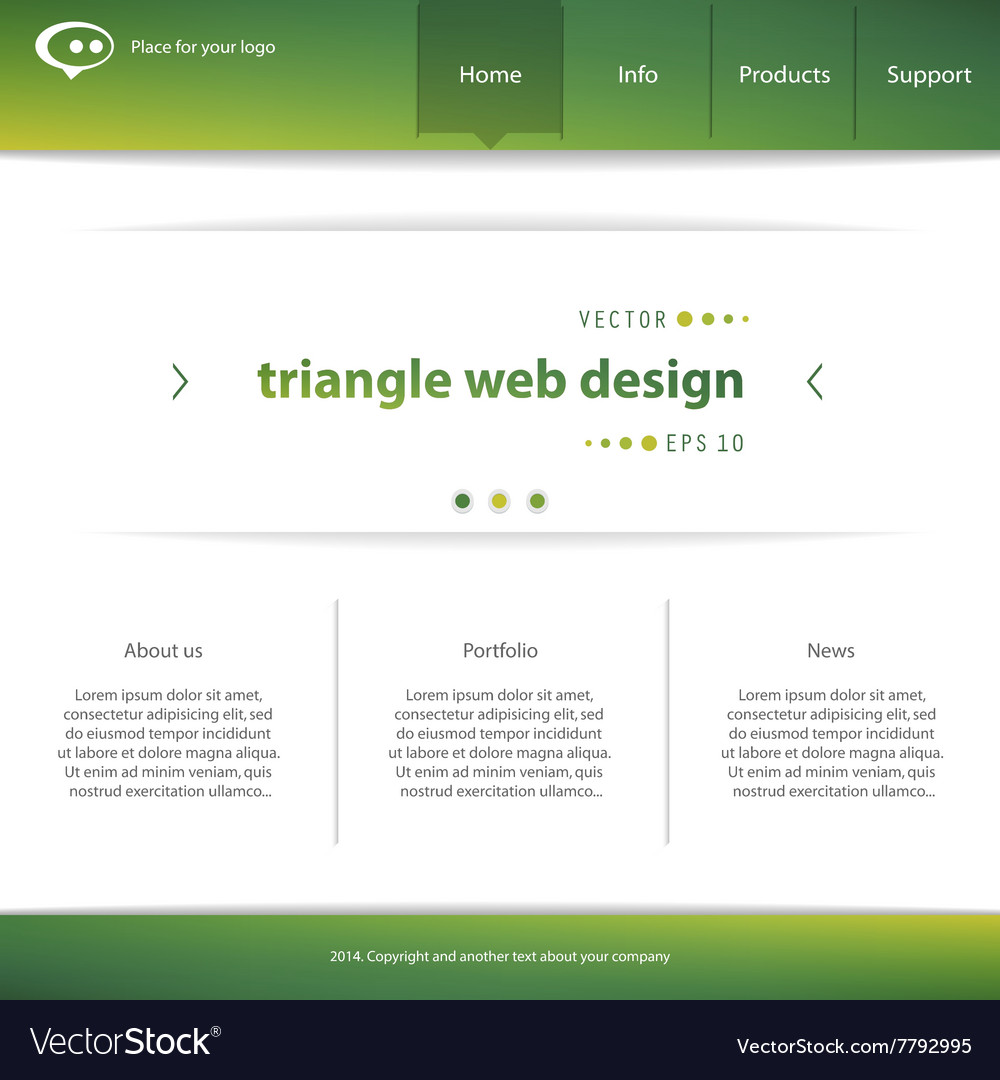 Web interface Royalty Free Vector Image - VectorStock