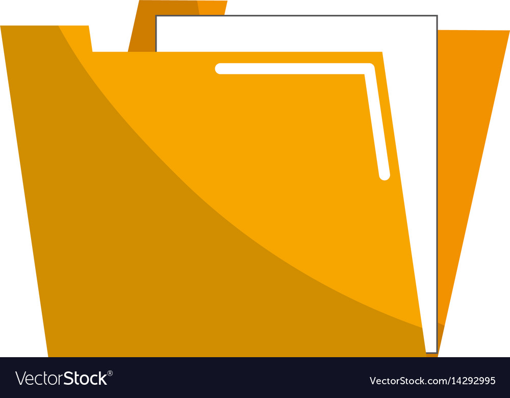 Yellow documents file folder icon Royalty Free Vector Image Yellow documents file folder icon Royalty Free Vector Image