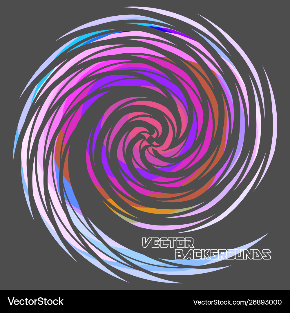 Abstract colors swirl on a gray Royalty Free Vector Image