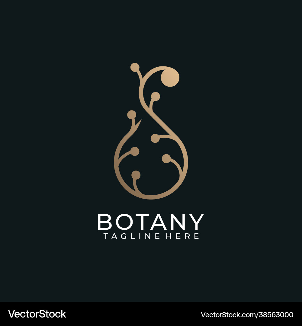 Beauty olive botany flower leaf logo Royalty Free Vector