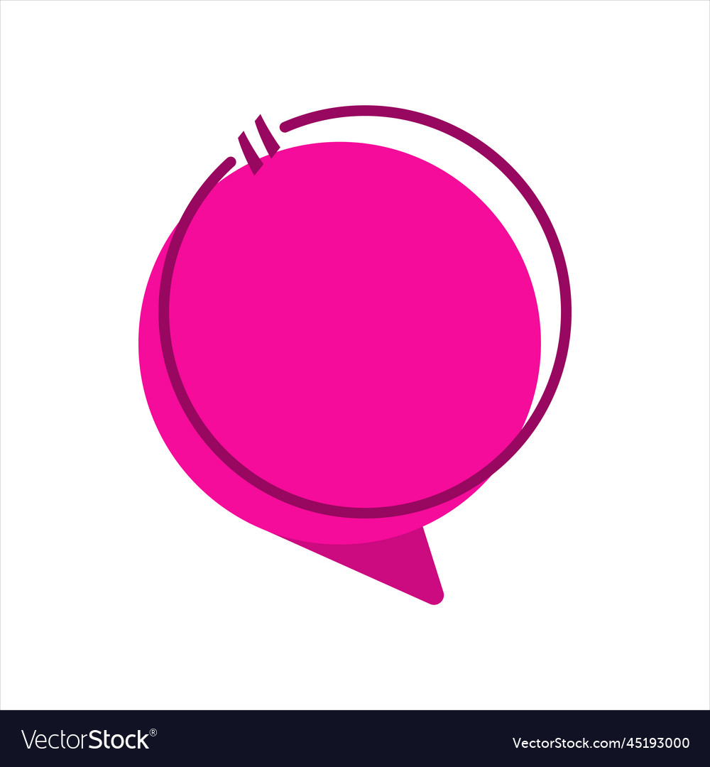 Bubble text box Royalty Free Vector Image - VectorStock