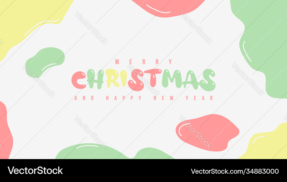 Colorful merry christmas background Royalty Free Vector