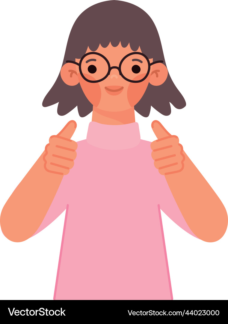 Happy girl design Royalty Free Vector Image - VectorStock