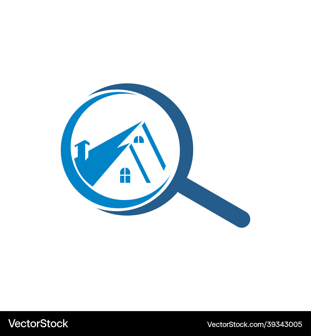 Home search abstract logo icon Royalty Free Vector Image
