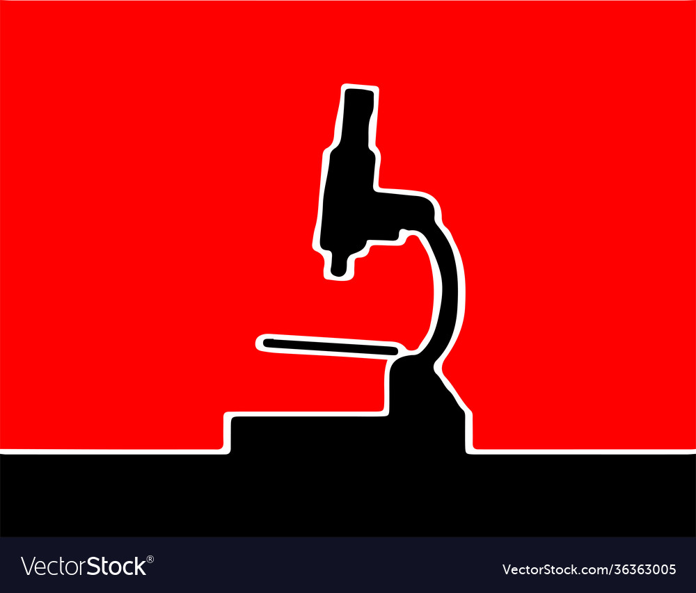 Microscope isolated on background Royalty Free Vector Image
