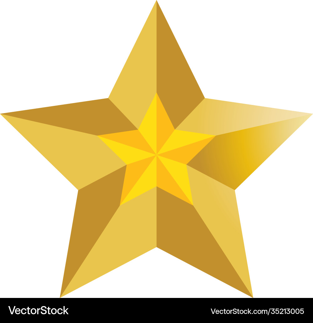 Star sparkle gold Royalty Free Vector Image - VectorStock