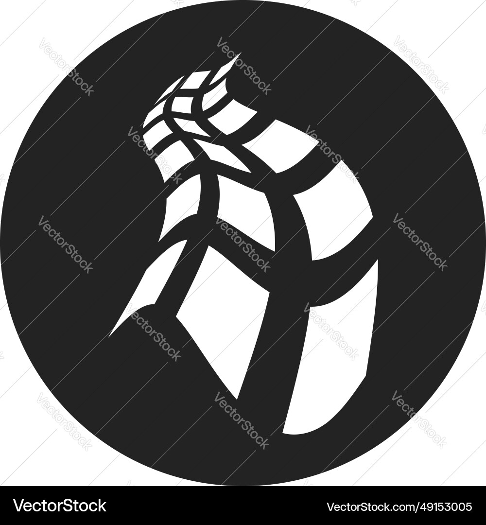 White curved geometric shapes at an angle Vector Image