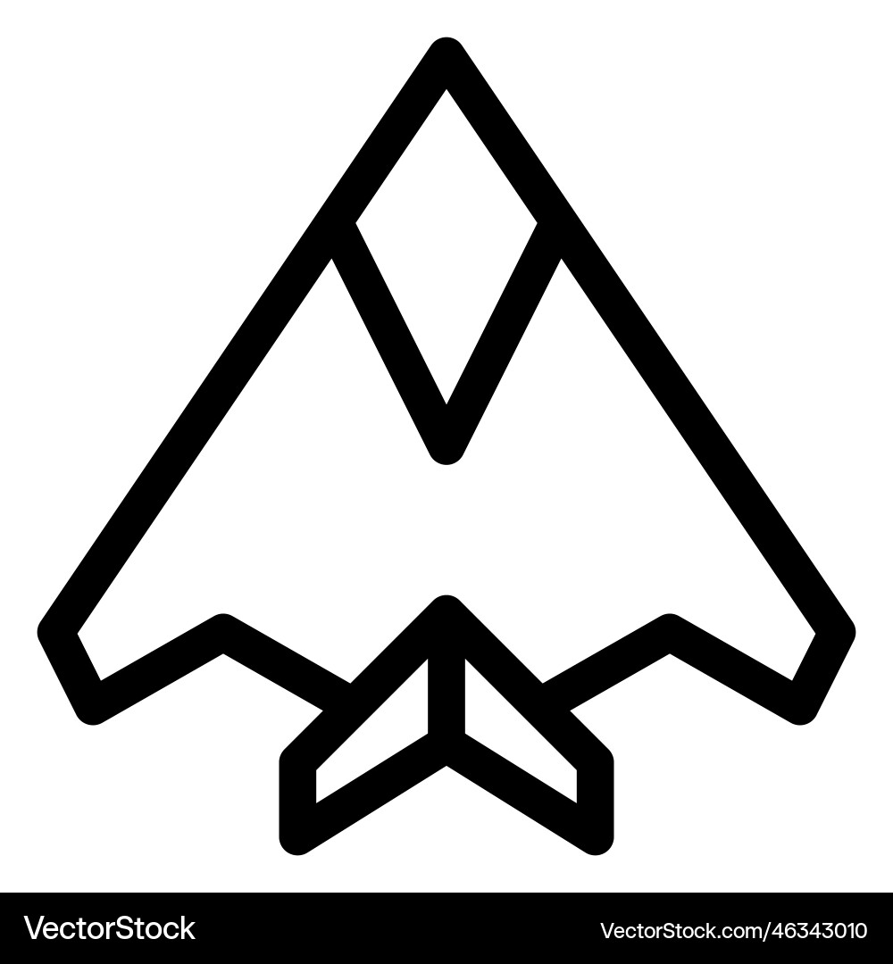 Aircraft with fixed wings or jetliner Royalty Free Vector