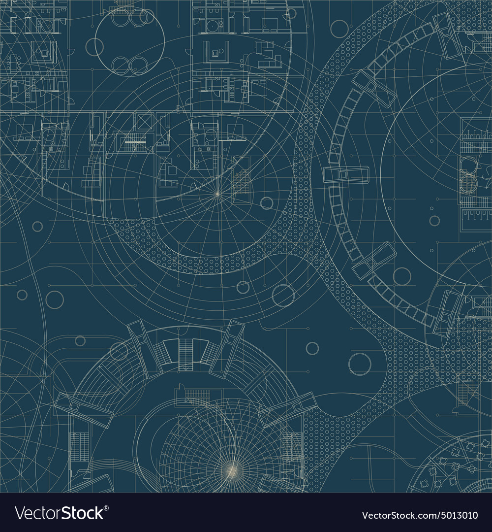 Blueprint Architectural plan Royalty Free Vector Image