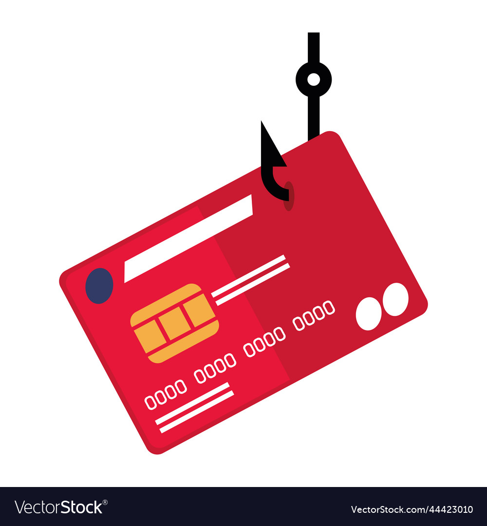 Fraud money stealing phishing Royalty Free Vector Image