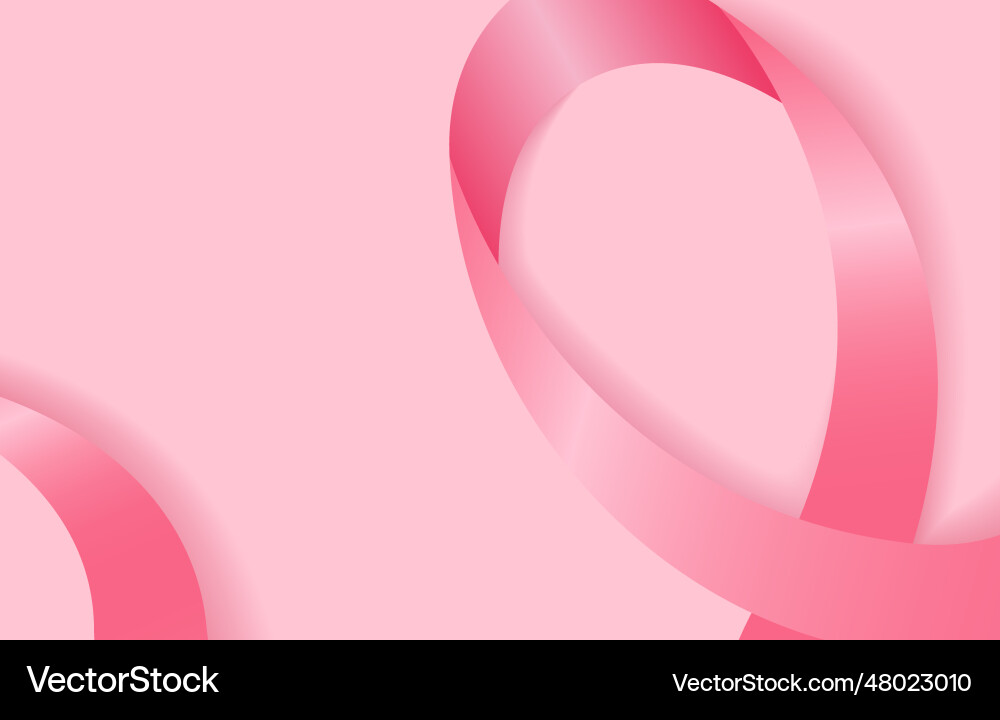 International breast cancer background template Vector Image