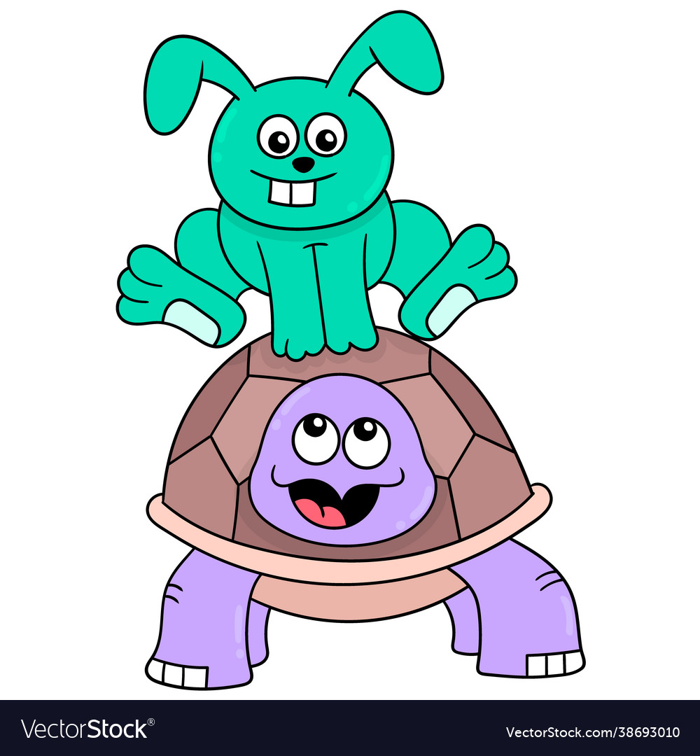 Turtle Race Cartoon