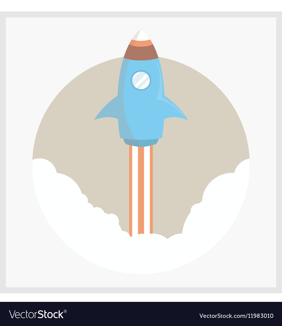 Rocket launch Royalty Free Vector Image - VectorStock