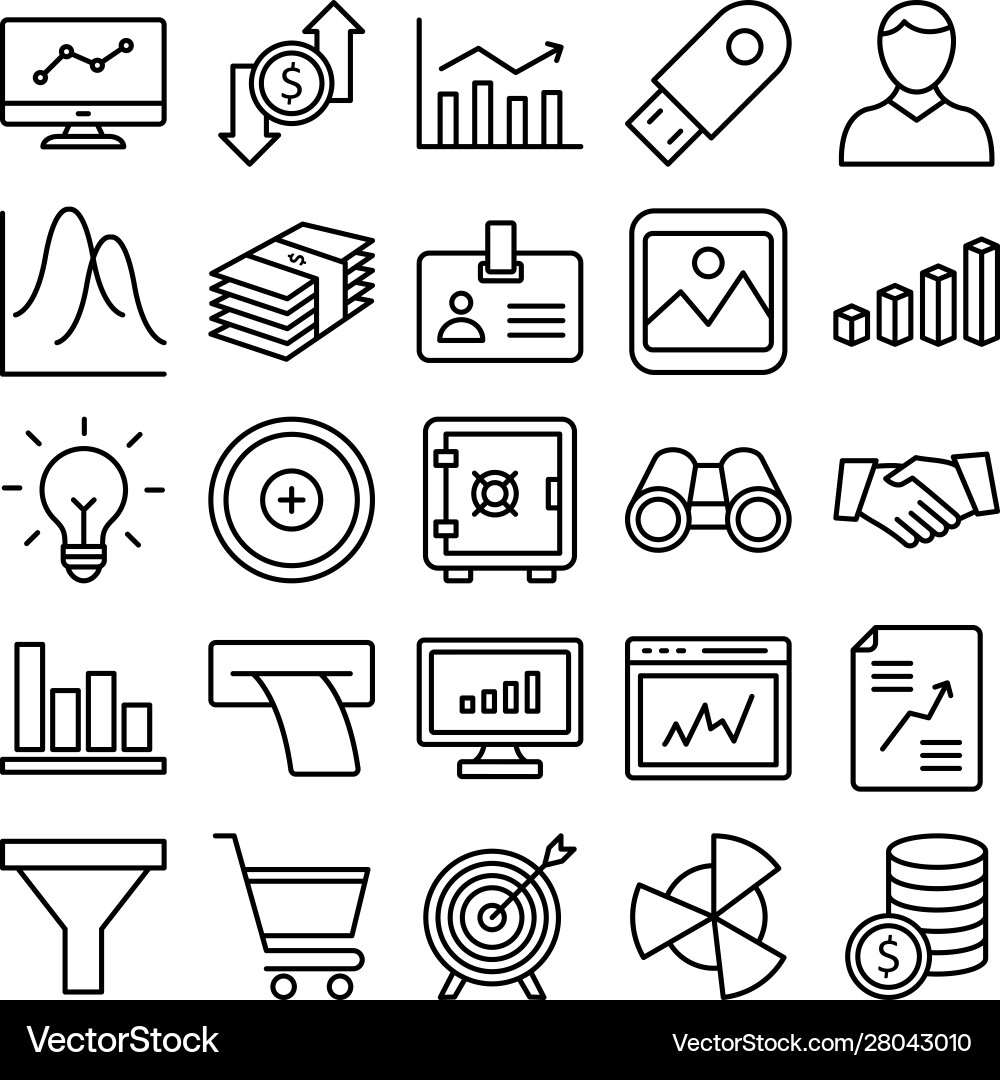 We are up with trade icon these ico Royalty Free Vector