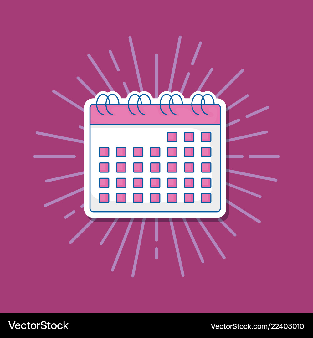 Wedding celebration card with calendar Royalty Free Vector