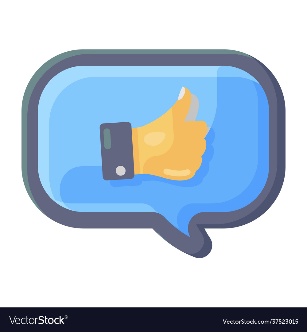 Chat feedback Royalty Free Vector Image - VectorStock