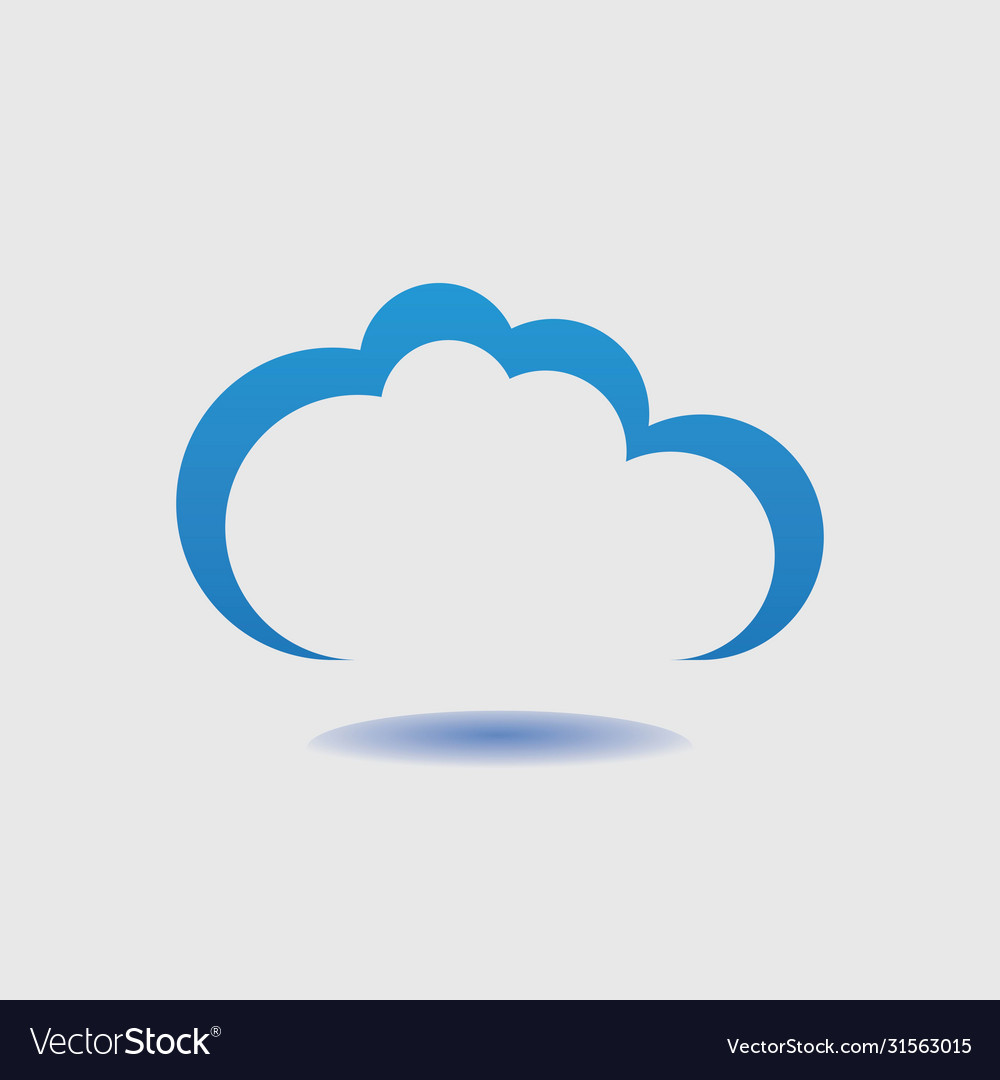 Cloud template Royalty Free Vector Image - VectorStock