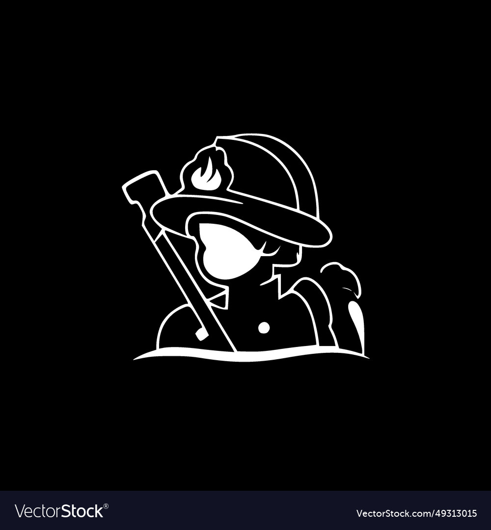 Firefighter - high quality logo ideal Royalty Free Vector