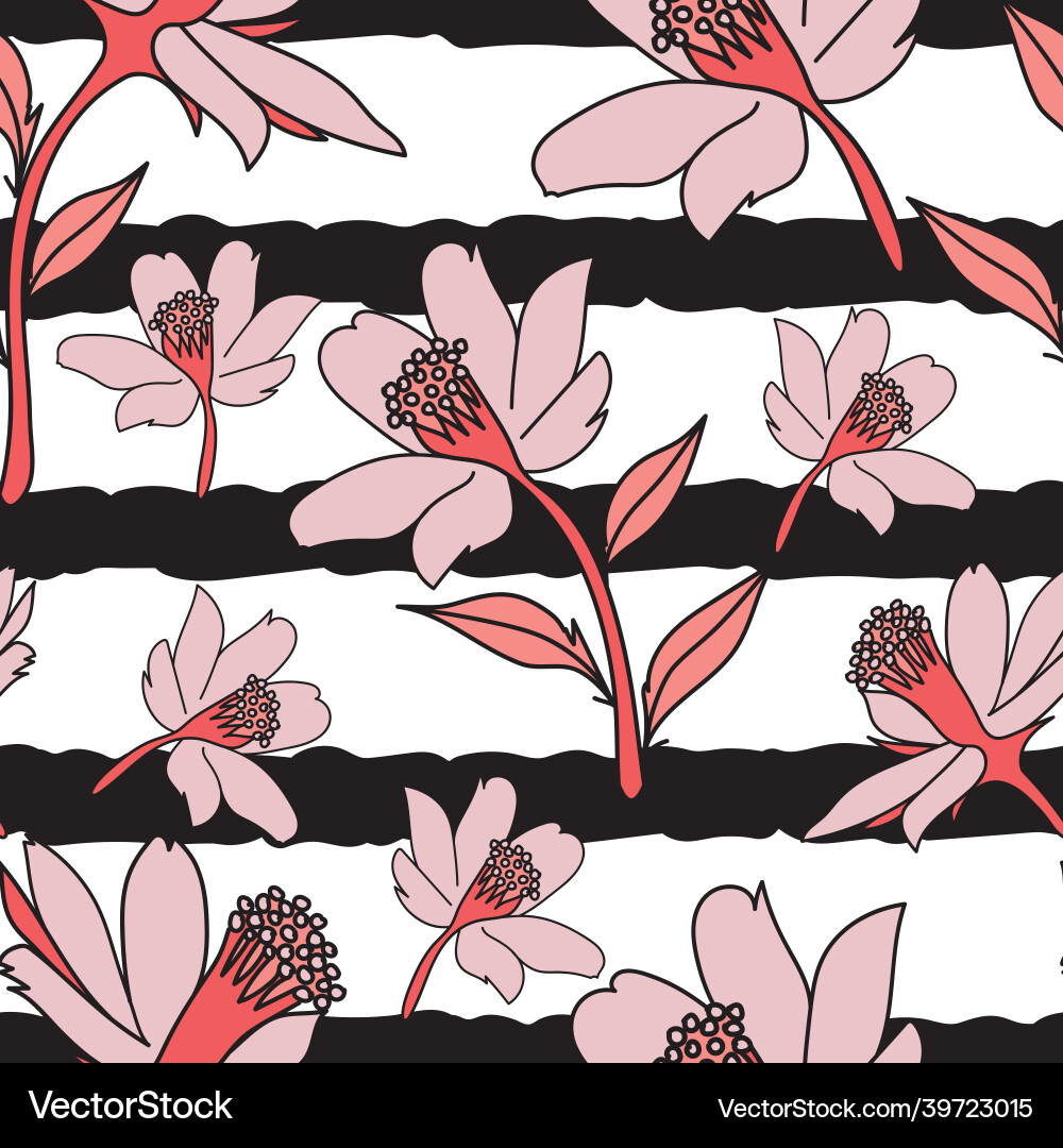 Floral bouquet pattern with small flowers Vector Image